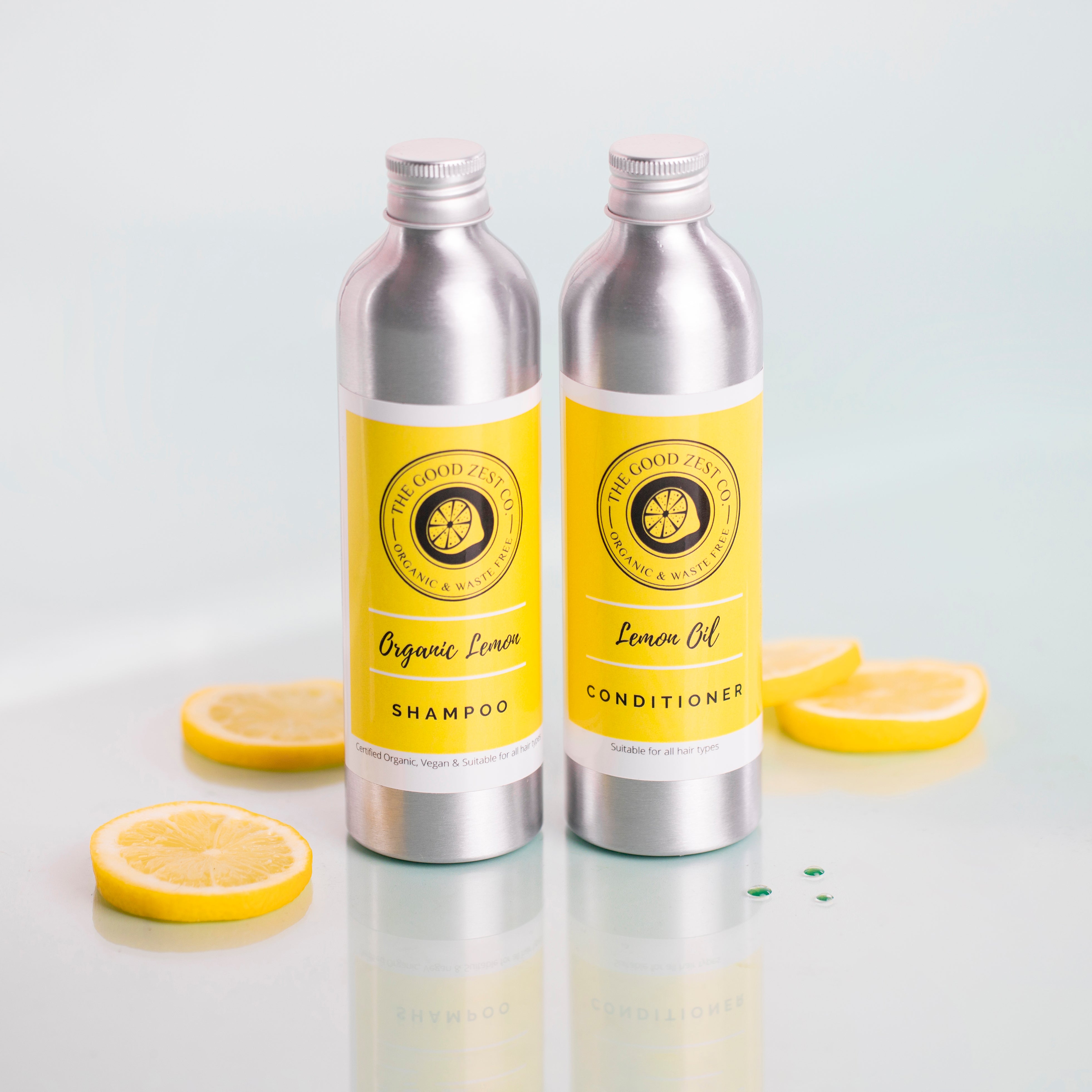 Organic Clarifying Lemon Shampoo & Conditioner Duo – The Good Zest Company