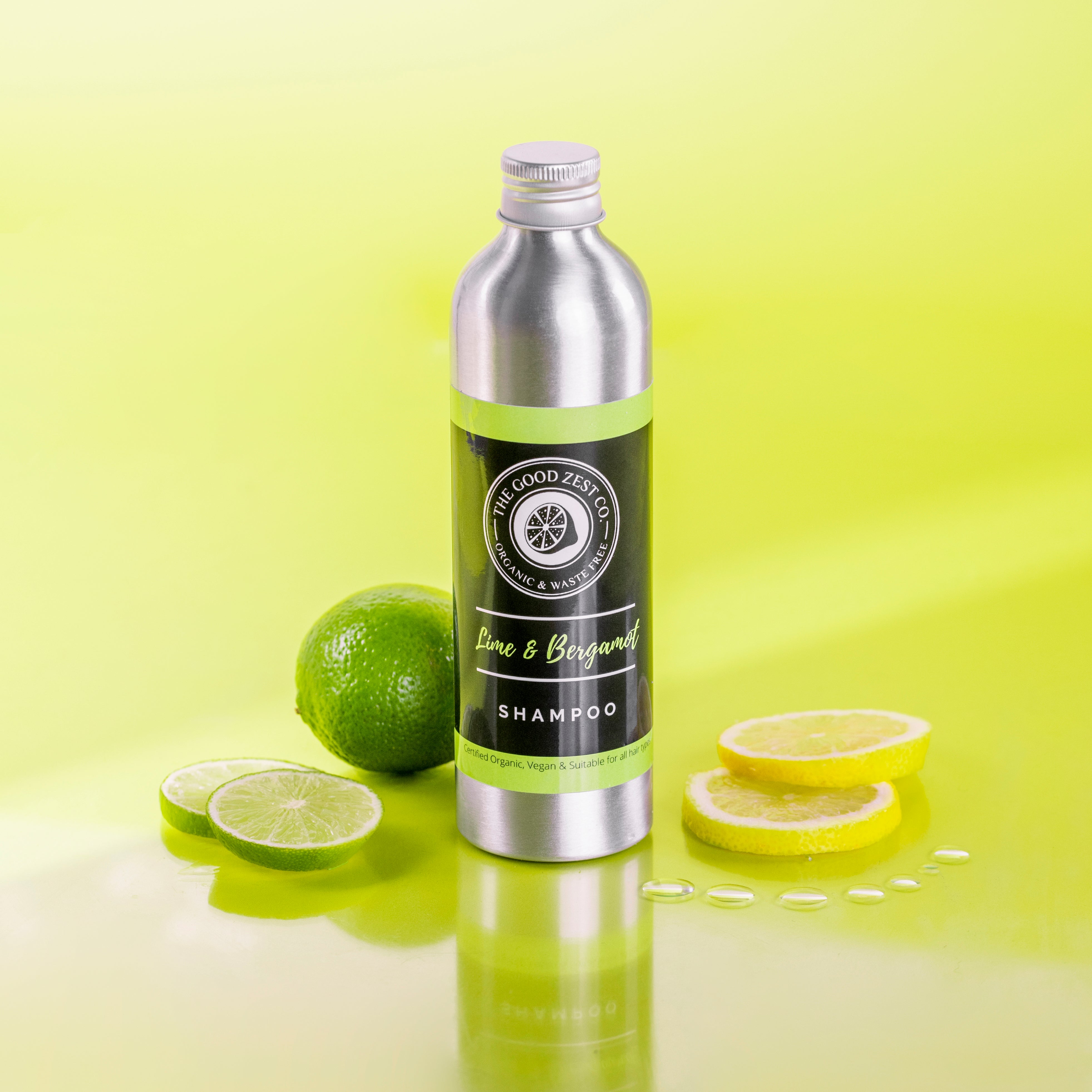 Organic Everyday Lime & Bergamot Shampoo – The Good Zest Company